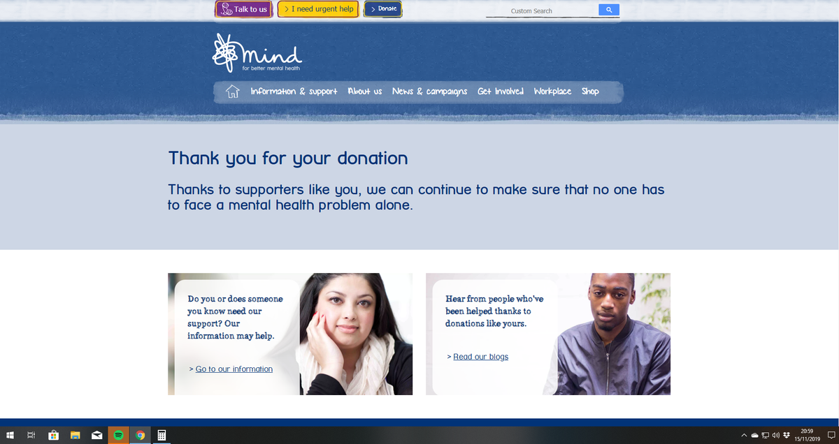 Thank you for your Mind Charity fundraising help! – Home of Tone Ltd
