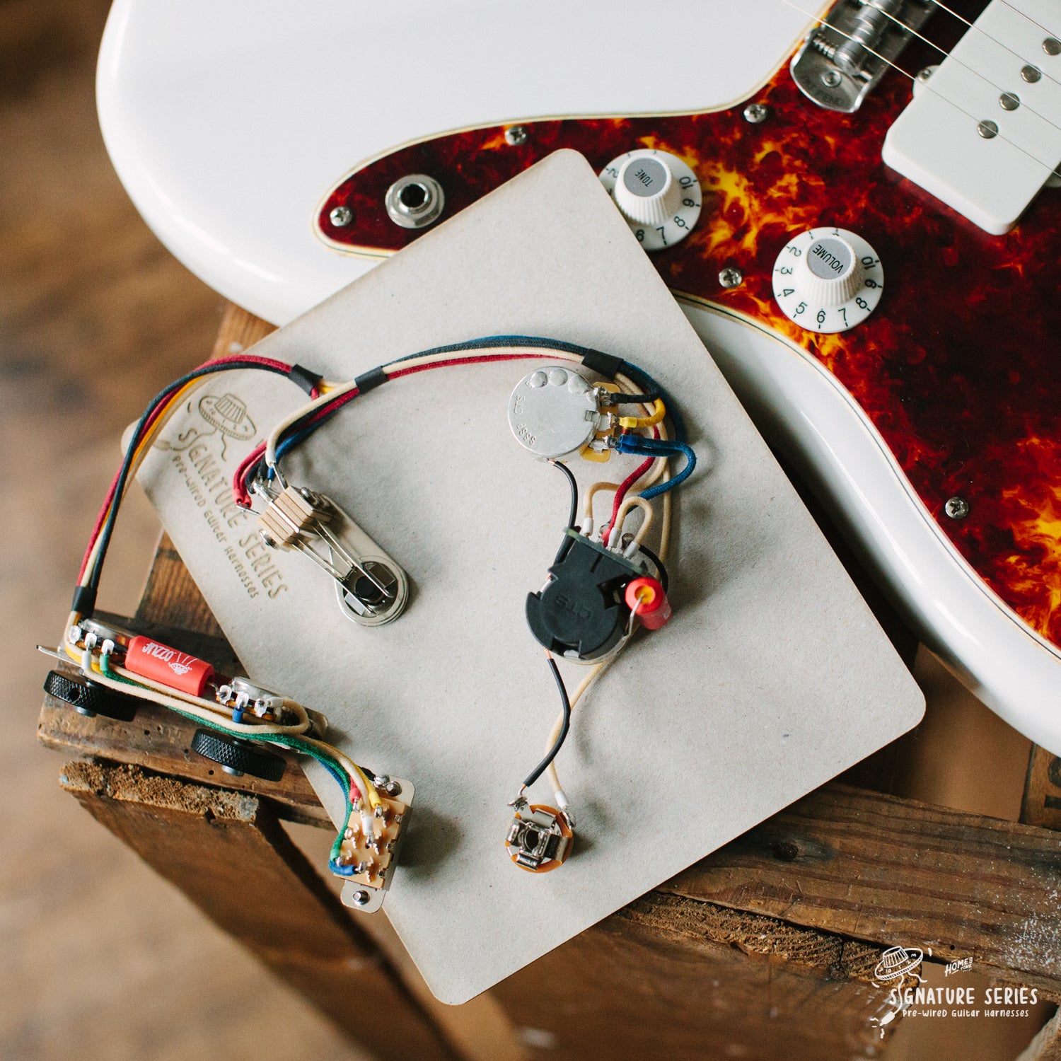 Pre-Wired Guitar wiring harness | Full Jazzmaster kit Series Mod | Rig ...