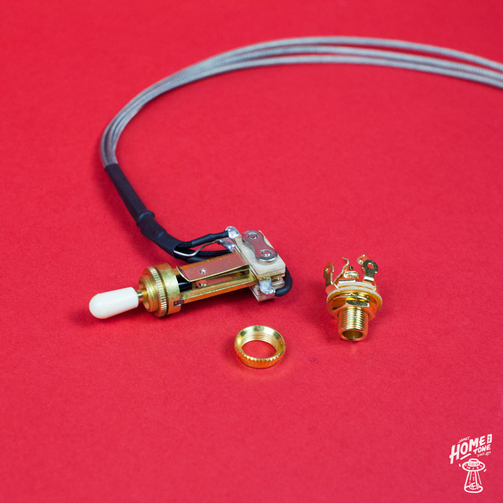 Pre-Wired Guitar wiring harness | Gold Les Paul Toggle Switch kit | Ri ...